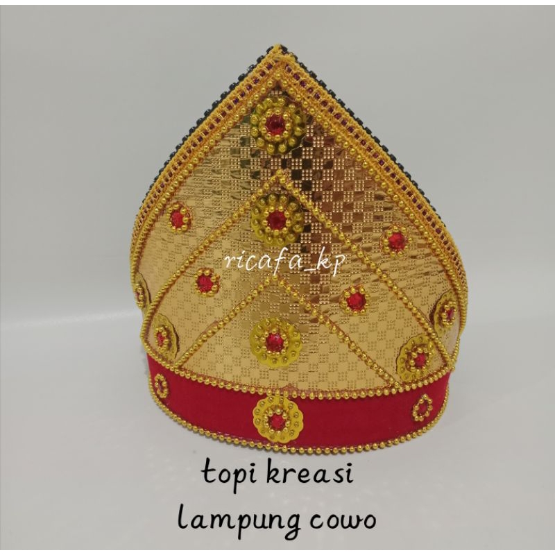 Jual Topi adat lampung - topi kreasi adat lampung - aksesoris kepala ...