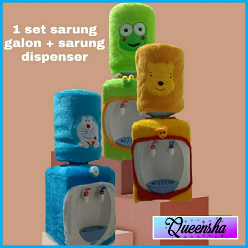 Jual paket home set 2in1 (sarung galon karakter +sarung dispenser ...