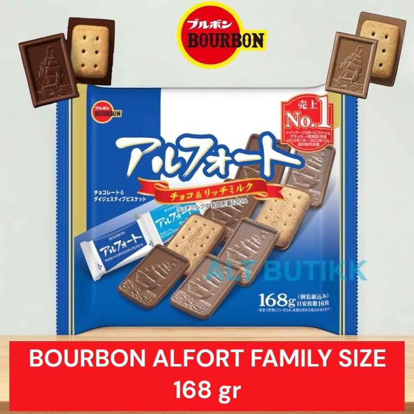 Jual BOURBON ALFORT FAMILY SIZE 147 GR | CHOCOLATE JAPAN | BISCUIT ...