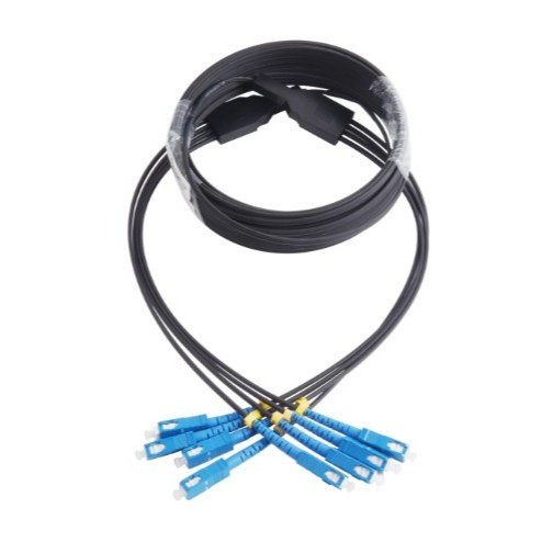 Jual Kabel Fiber Optic FO Dual 4 Core Precon Outdoor 200meter SC to SC ...