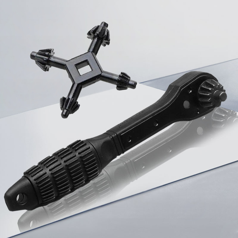 Jual 2Pcs Kunci Kepala Bor 4 Way Fit Drill Chuck Key Kunci Kepala ...