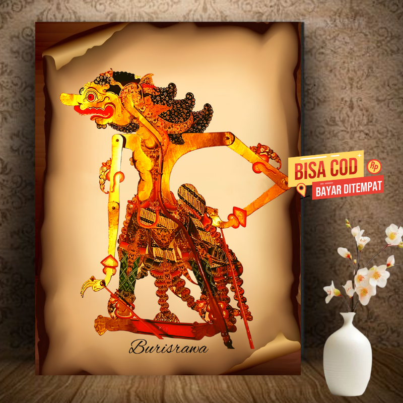 Jual Hiasan Dinding Bahan MDF Gambar Wayang Burisrawa | Shopee Indonesia
