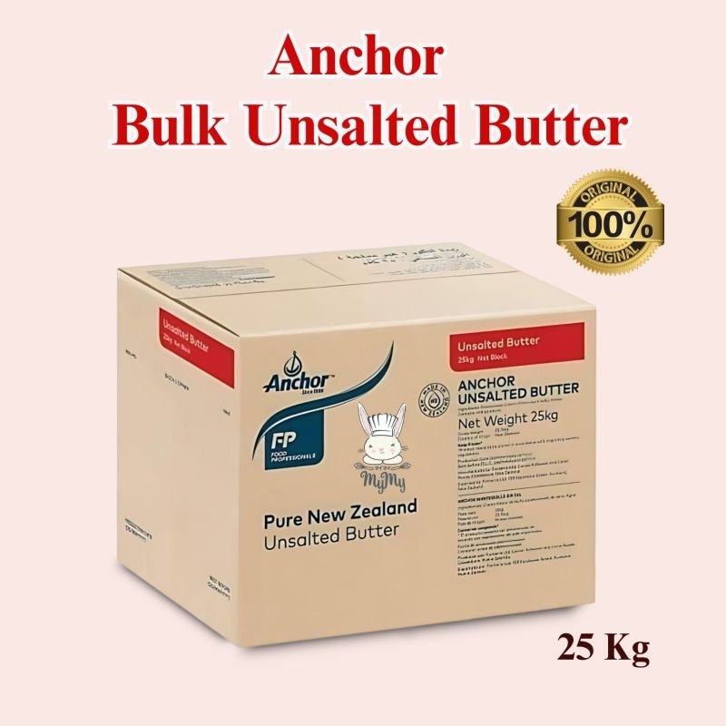 Jual anchor butter bulk unsalted 25kg | Shopee Indonesia