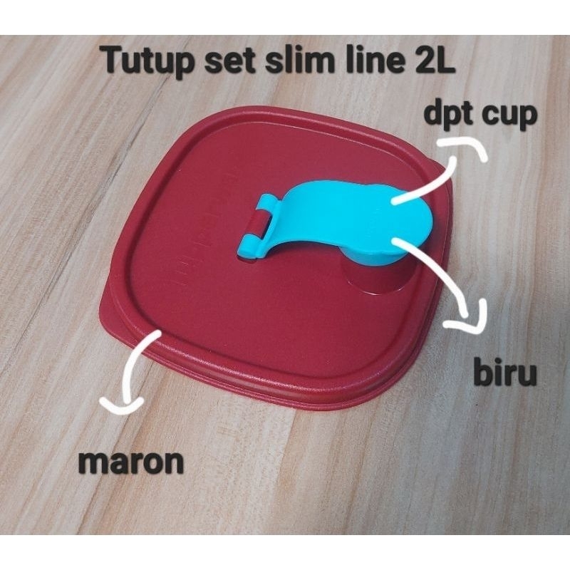 Jual Tupperware tutup slim line 1 set/clep slim line 1 pcs | Shopee ...