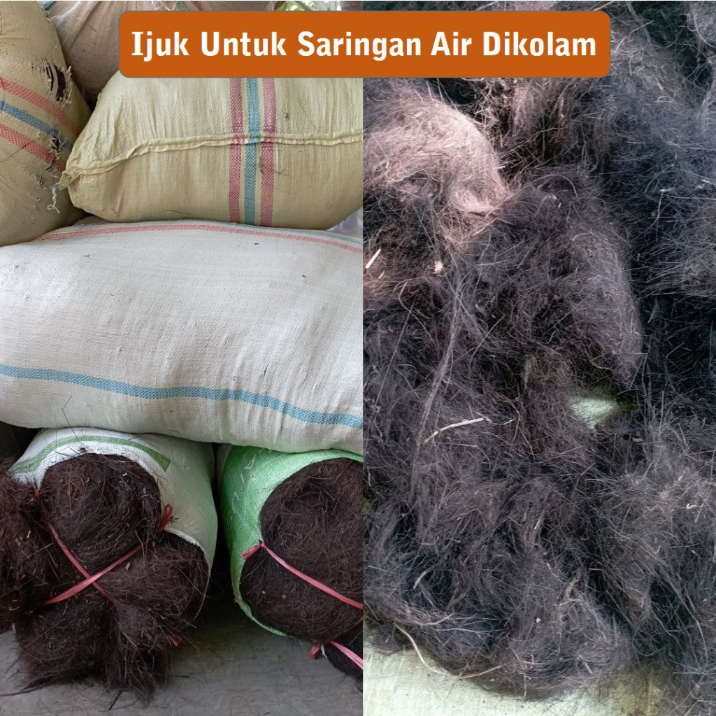 Jual 10 Kg Ijuk Filter Air Injuk Aren Hitam Saringan Air Sumur | Shopee ...