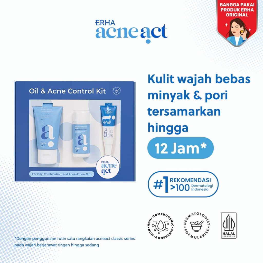 Jual Acneact Oil Acne Control Kit - Paket Travel Friendly Kulit ...