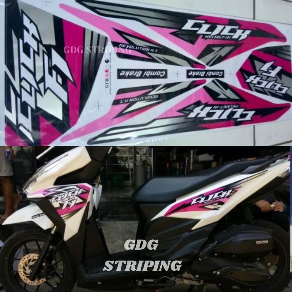Jual Striping Stiker Variasi Vario 125 New Vario 150 Click ESP Helmet ...