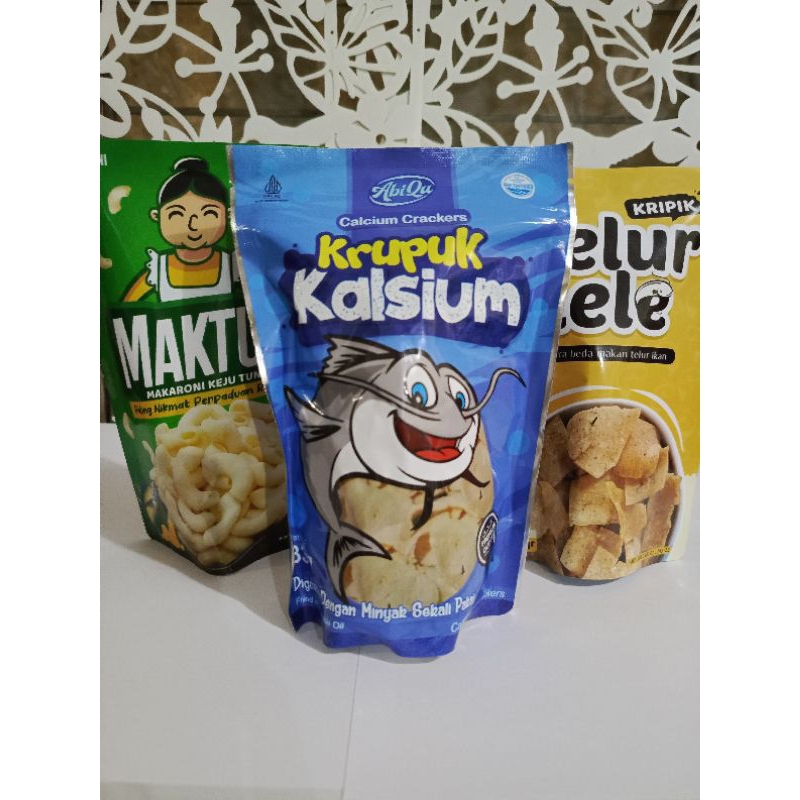 Jual Abiqu Krupuk Kalsium Tulang Ikan Lele MPASI Bayi Krupuk Telur Lele ...