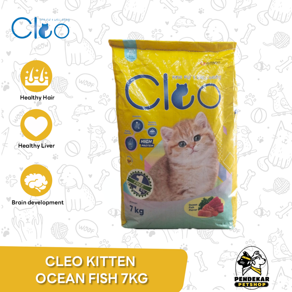 Jual Makanan Kucing Cleo Kitten 7kg Cat Food Junior | Shopee Indonesia