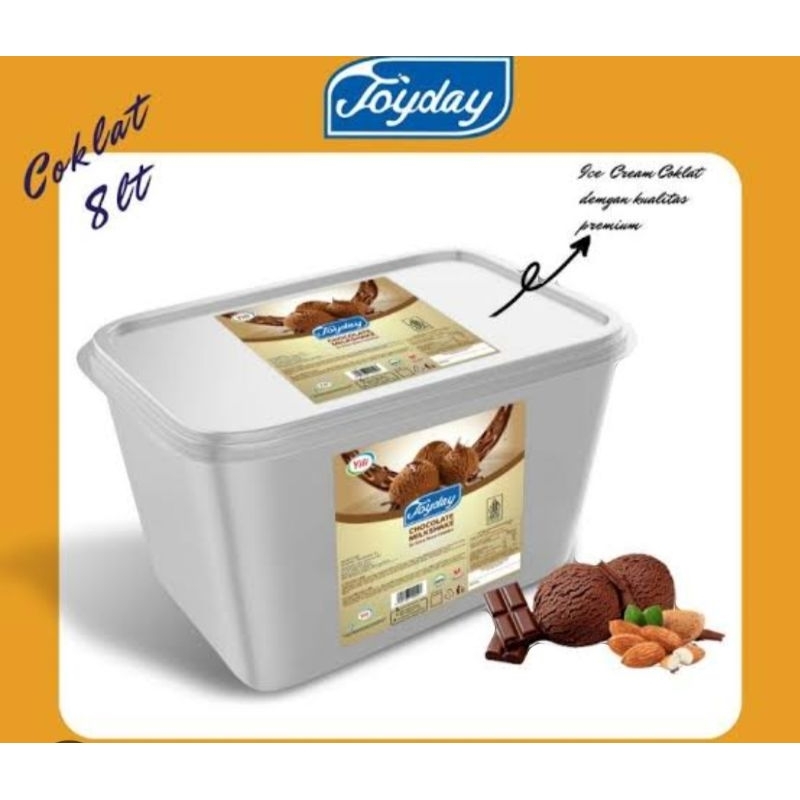 Jual Es krim joyday Ice Cream 3 Rasa 8 liter Neopolitan | Shopee Indonesia