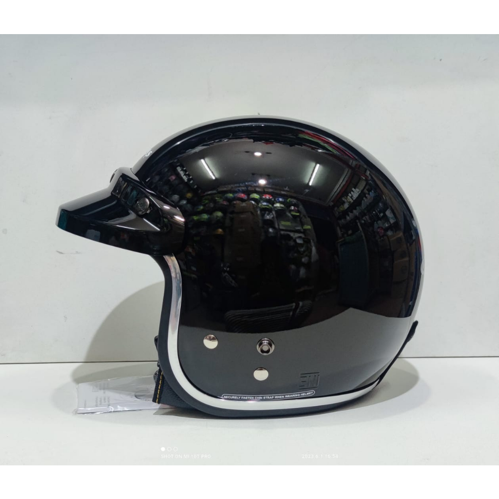 Jual HELM BOGO LIST CHROME (H&L) INCLUDE VISOR FLAT SILVER SMOKE CLEAR ...