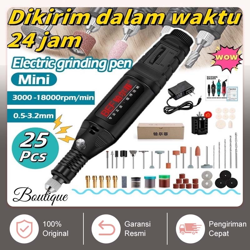 Jual 18000r+25Pcs /12V Alat Pena Bor Mini Alat Pena Ukir Listrik ...