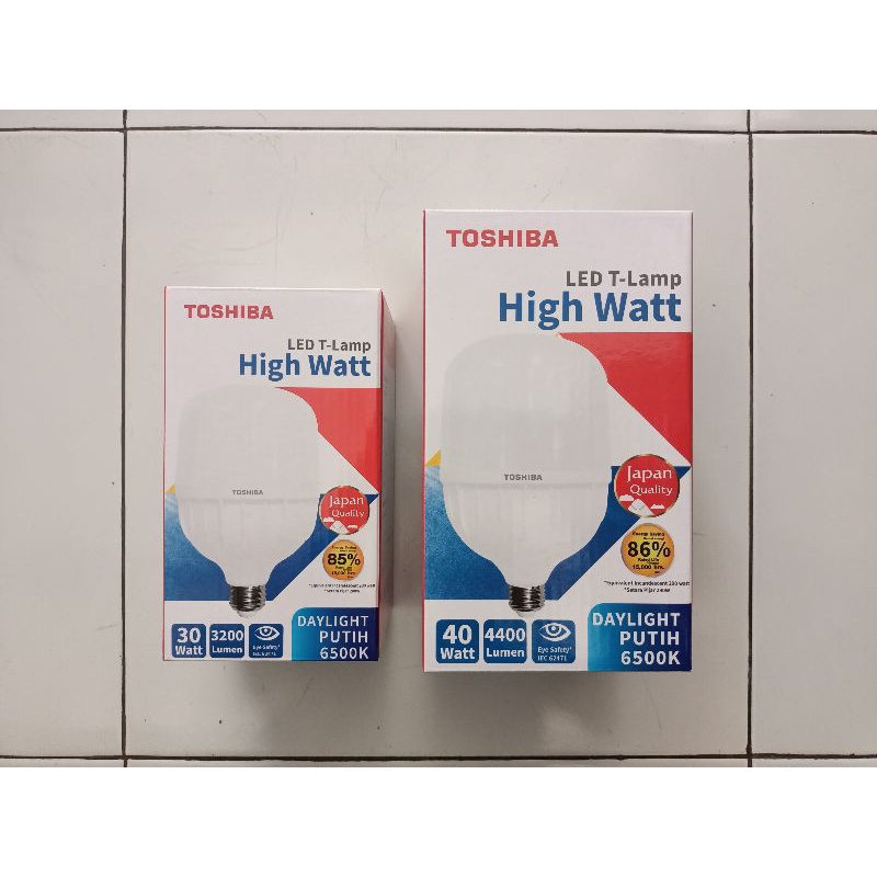 Jual Lampu Kapsul Bohlam Led Capsule T-Lamp TOSHIBA 30 40 Watt Putih 6500K | Shopee Indonesia