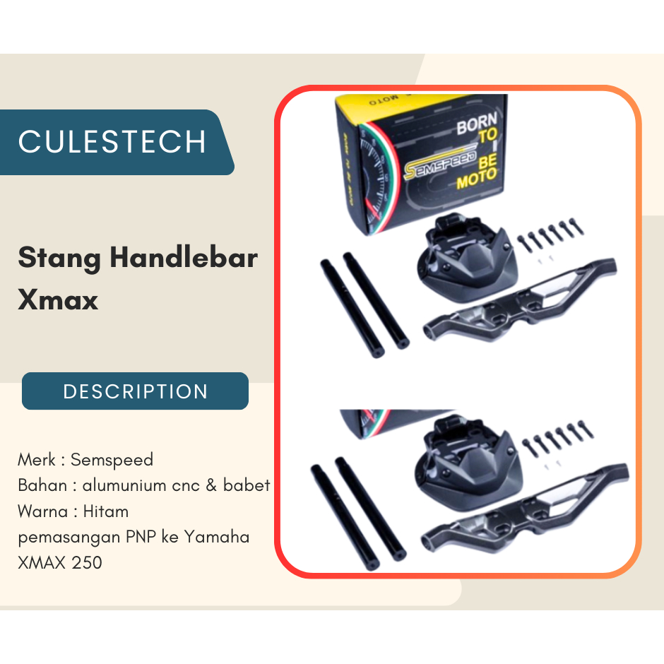 Jual Stang Handlebar Xmax X-Max Semspeed Model Tmax Original | Shopee ...