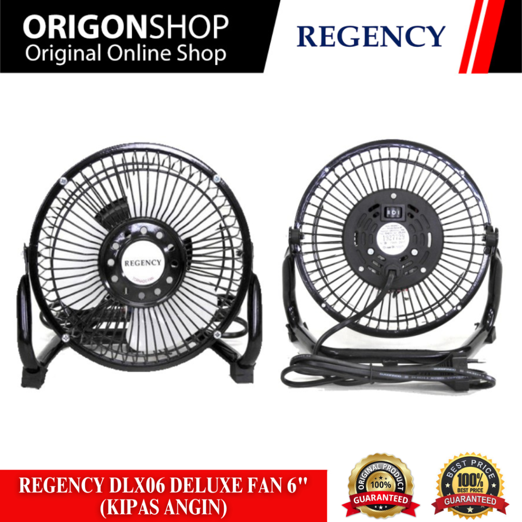 Jual REGENCY Kipas Angin DLX06 Tornado Deluxe Fan 6" | Shopee Indonesia
