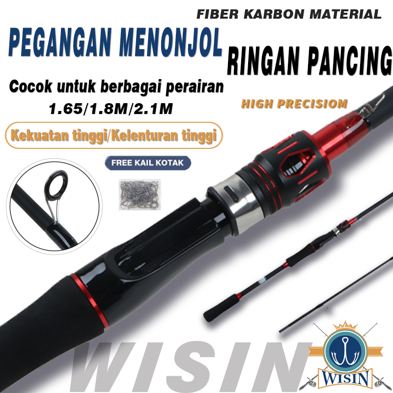 Jual JORAN PANCING fishing rod Joran Pancing Carbon Holow 2 Bagian Tongkat Pancing Putar/Casting ...