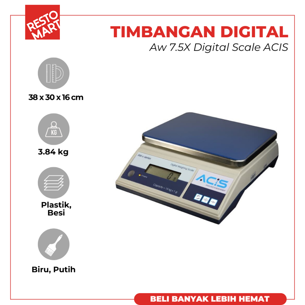 Jual Timbangan Digital / AW 7.5X Digital Scale ACIS (1331051)(F3) | Shopee Indonesia