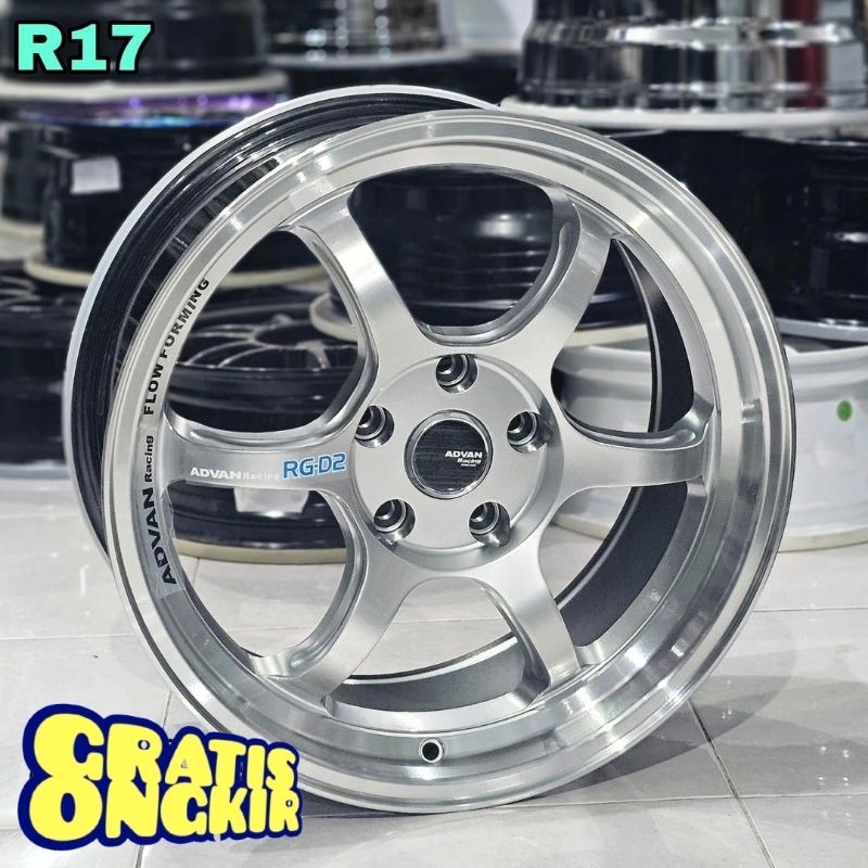 Jual Velg mobil racing r17 ADVAN RG D2 FLOW FORMING LEBAR 8 velg mobil ring 17 velg racing mobil ...