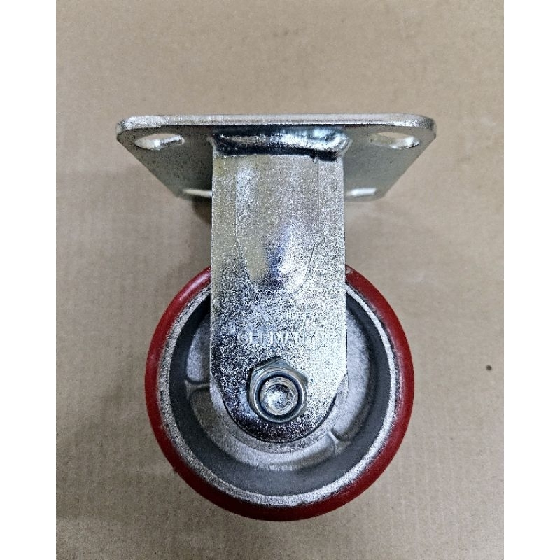 Jual Roda pu merah heavy duty 4 inch mati xander germany | Shopee Indonesia