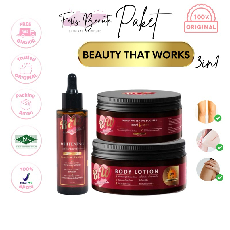 Jual BTW Beauty That Works Formula Thailand Lotion Pemutih Badan BPOM ...