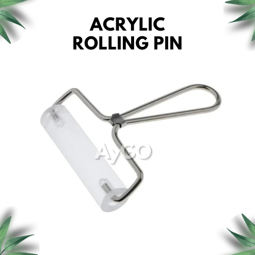 Jual Acrylic Rolling Pin Transparent Plastic Drum Diy / Roller Clay ...