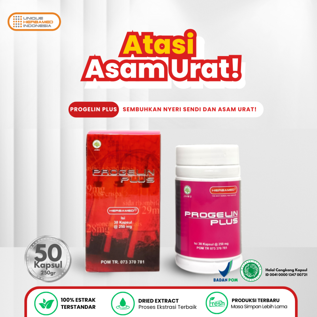 Jual Herbamed PROGELIN PLUS - Obat Herbal Membantu Meredakan Pegal Linu ...