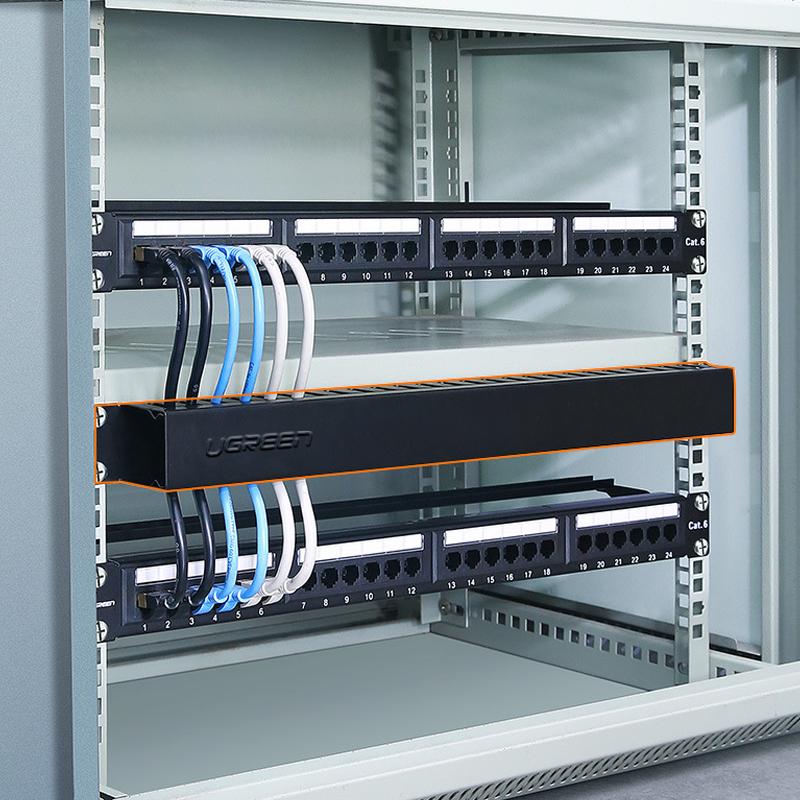 Jual 19 Inci Wire Management 1U Metal Jalur Kabel Rak Server Rack ...