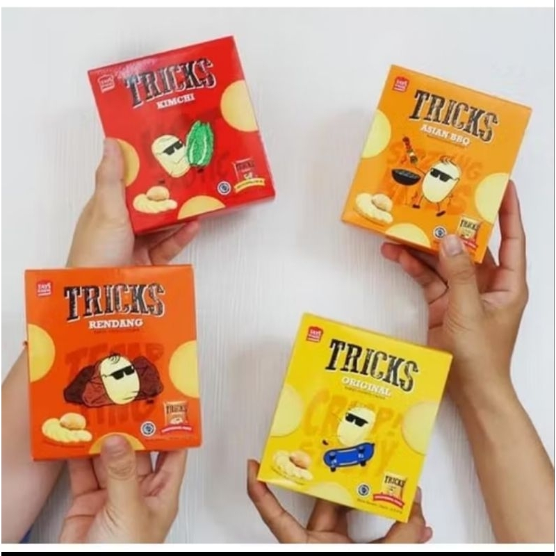 Jual Snack Tricks Potato Perkotak Isi 10 Sachet x 12 Gram | Shopee ...
