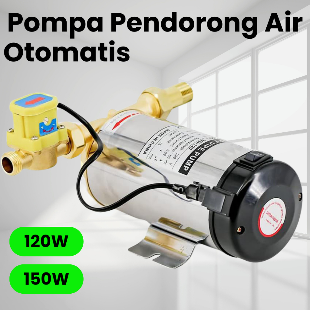 Jual Pompa Dorong Air Otomatis Booster Pump 120W Mesin Tekanan Air Kran ...