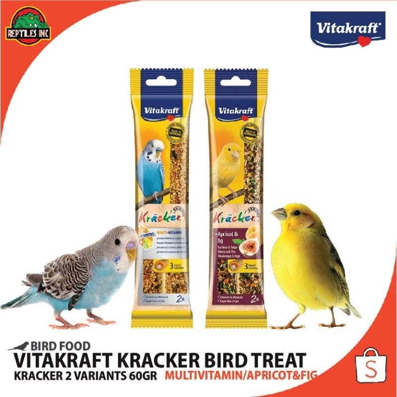 Jual Vitakraft Kracker Snack Treat Makanan Burung Parkit Budgies Kenari ...