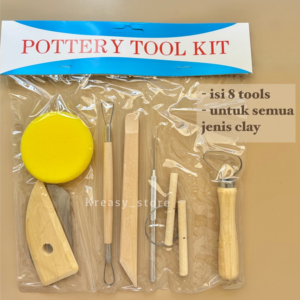 Jual Pottery Tool Kit - Clay Tool Kit Lengkap Beginner Friendly ...