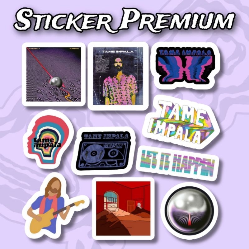 Jual Sticker Band Tame Impala Pack isi 10 pcs vinyl waterproof | Shopee ...