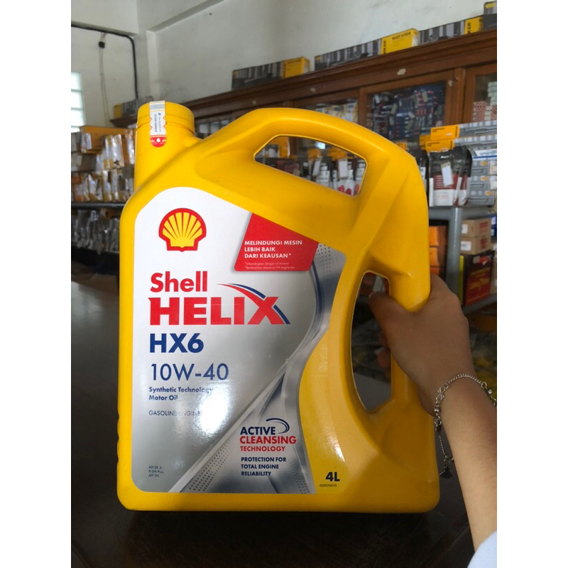 Jual Oli Shell Helix HX6 SAE 10w-40 (4L) | Shopee Indonesia