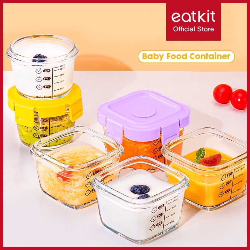 Jual Eatkit Baby Food Container Penyimpanan Mpasi Glass Bayi Wadah ...