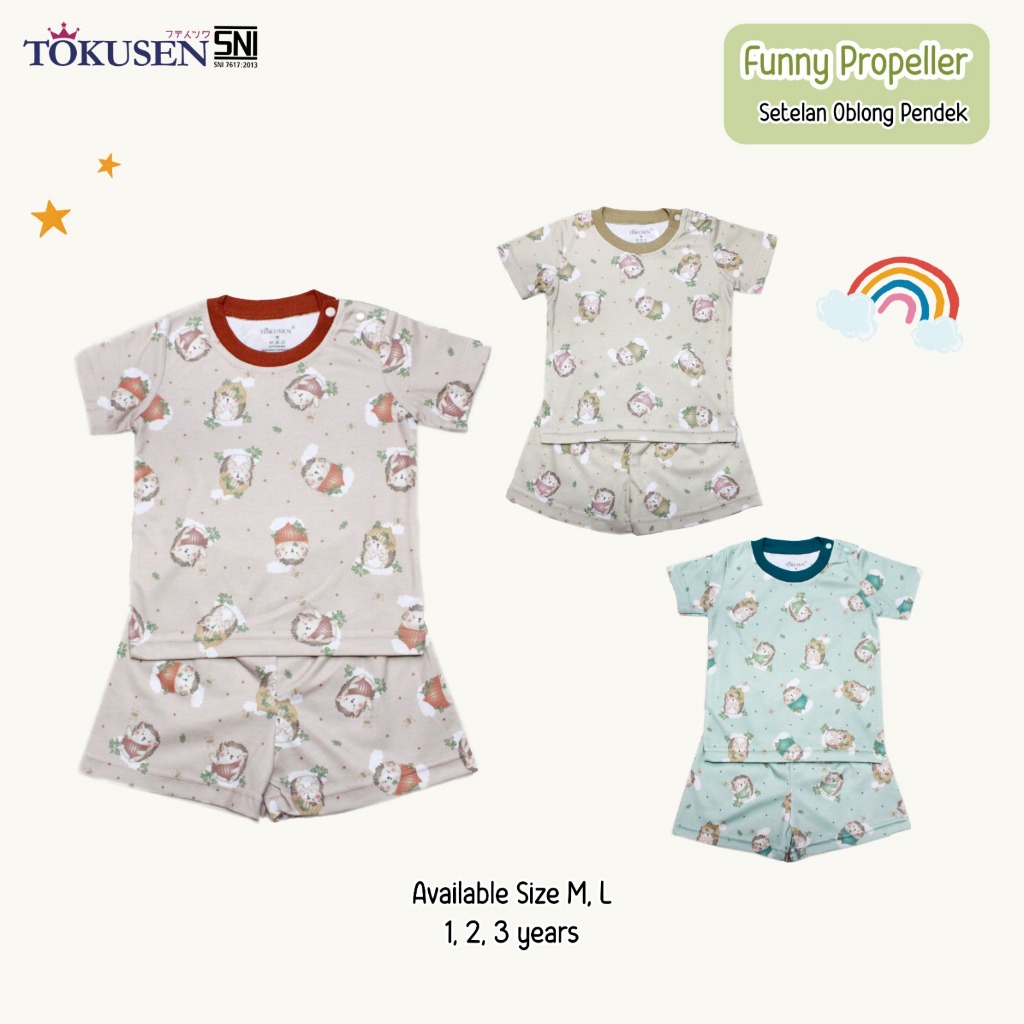Jual Tokusen Setelan Pendek Anak 100% Cotton (1 Pasang)(1-8 Tahun) | Shopee Indonesia