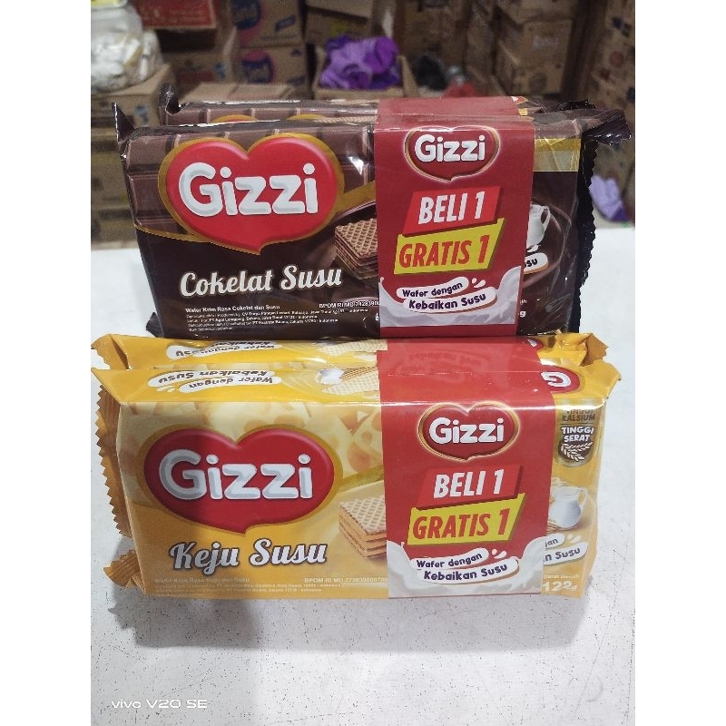 Jual WAFER GIZZI BELI 1 GRATIS 1 122gr | Shopee Indonesia