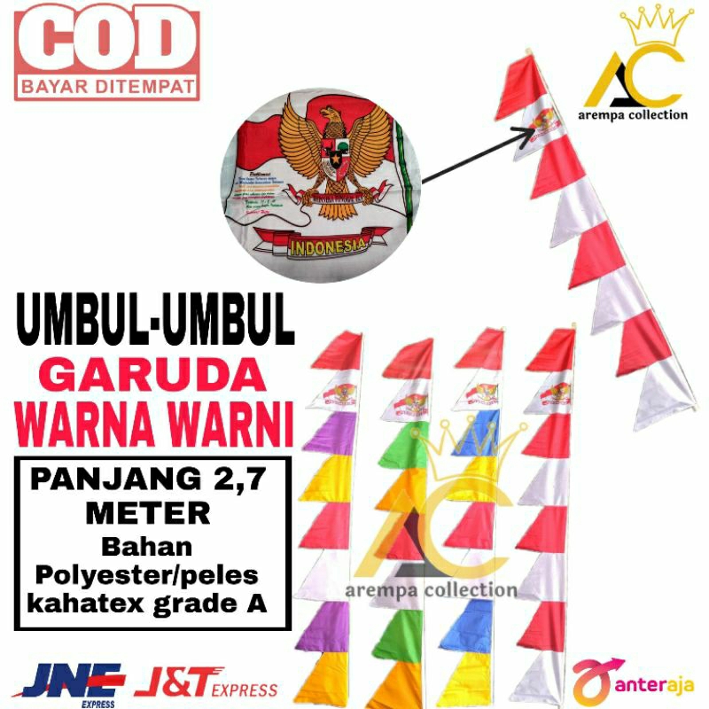 Jual BENDERA UMBUL UMBUL MERAH PUTIH SABLON GARUDA TERMURAH & TERLARIS | Shopee Indonesia