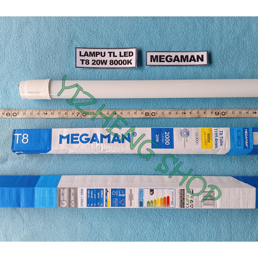 Jual LAMPU TL LED T8 20W 120CM 8000K MEGAMAN | Shopee Indonesia