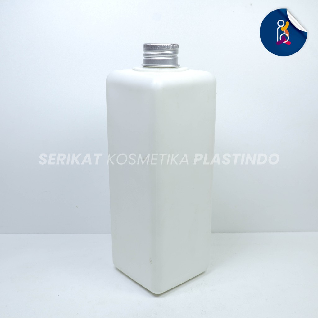 Jual BOTOL ULIR HDPE KOTAK 500 ML TUTUP ULIR ALUMUNIUM N24 | Shopee Indonesia
