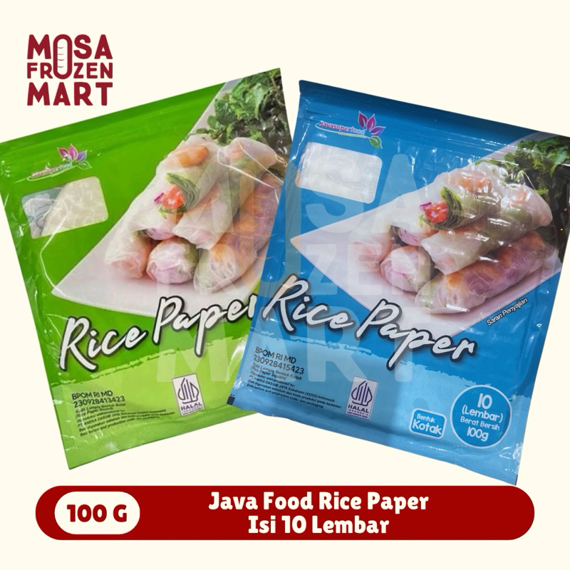 Jual Java Food Rice Paper Bentuk Bulat & Bentuk Kontak 100 G Isi 10 Pcs ...