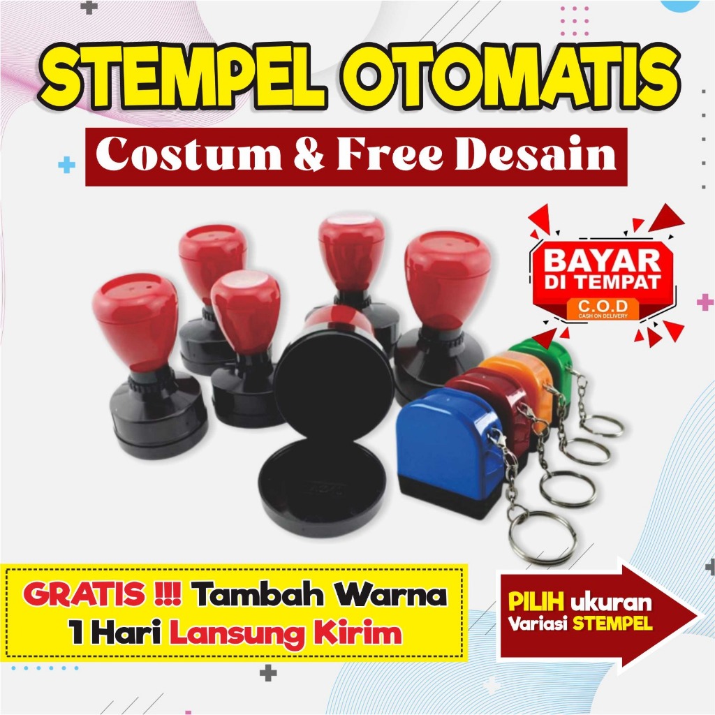 Jual STEMPEL OTOMATIS / FLASH PERUSAHAAN, LOGO, NAMA TANDATANGAN, LUNAS STAMPLE FLASH STEMPLE ...