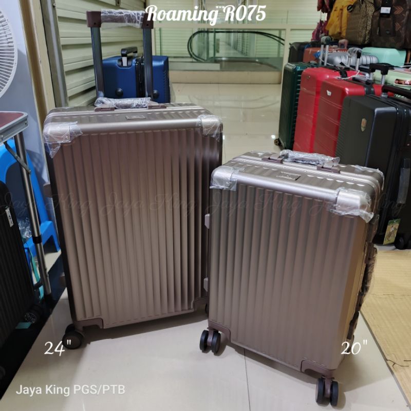 Jual Koper Fiber 24 Inch Roaming No Zipper TSA Lock Double Bahan ...