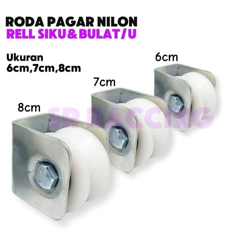 Jual Roda Nilon Pintu Pagar besi Rell bulat dan Rell Siku Roda Nilon ...