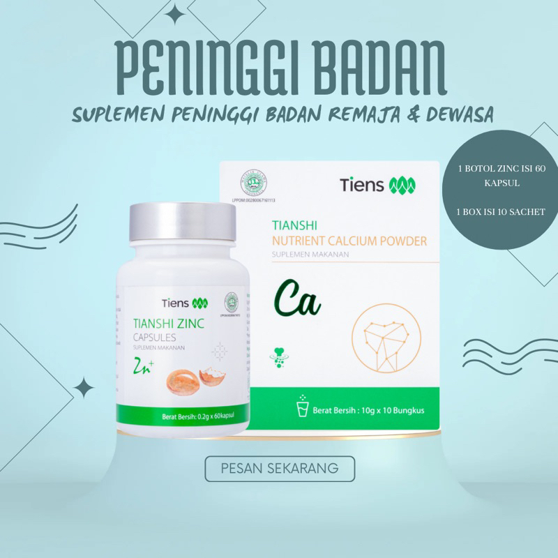 Jual Paket Peninggi Badan Tiens Susu Kalsium Tiens Peninggi Badan ...
