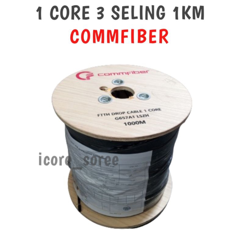 Jual kabel fiber optic 1 core 3 seling 1000m commfiber | Shopee Indonesia