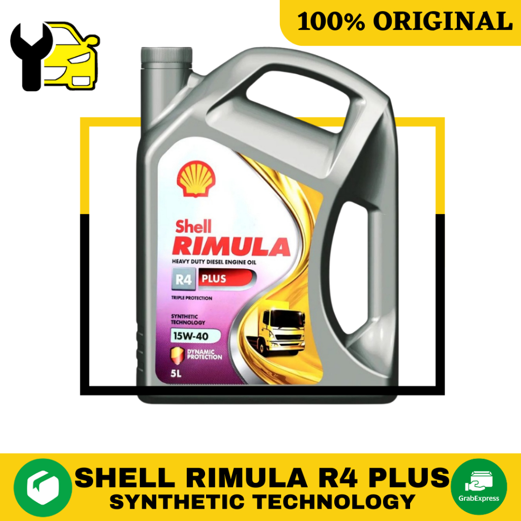 Jual Oli Mesin Mobil Shell Rimula R4 Plus (5L) | Shopee Indonesia