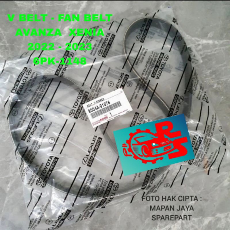 Jual V BELT - FAN BELT AVANZA XENIA 2022 - 2023 6PK-1148 | Shopee Indonesia