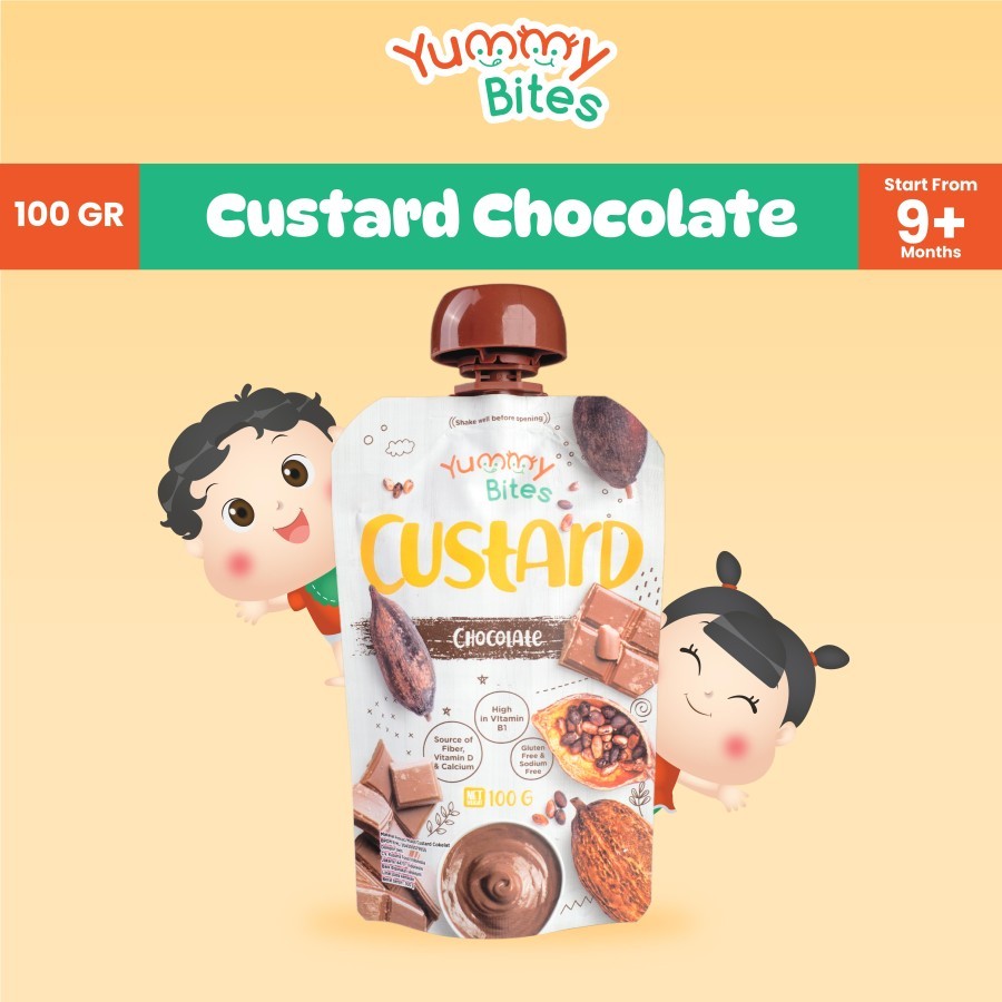 Jual Yummy Bites Custard Chocolate 100g | Shopee Indonesia