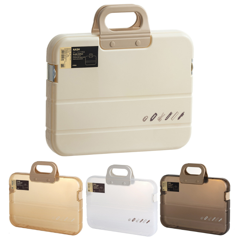 Jual Tas Kotak File Plastik Penyimpanan Organizer Dokumen A4 ATK05 ...