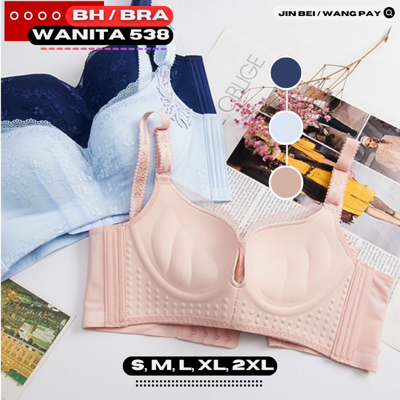 Jual BRA / BH WANITA 538 TANPA KAWAT SIZE 32-34 KAIT 4 PAKAIAN DALAM WANITA | Shopee Indonesia